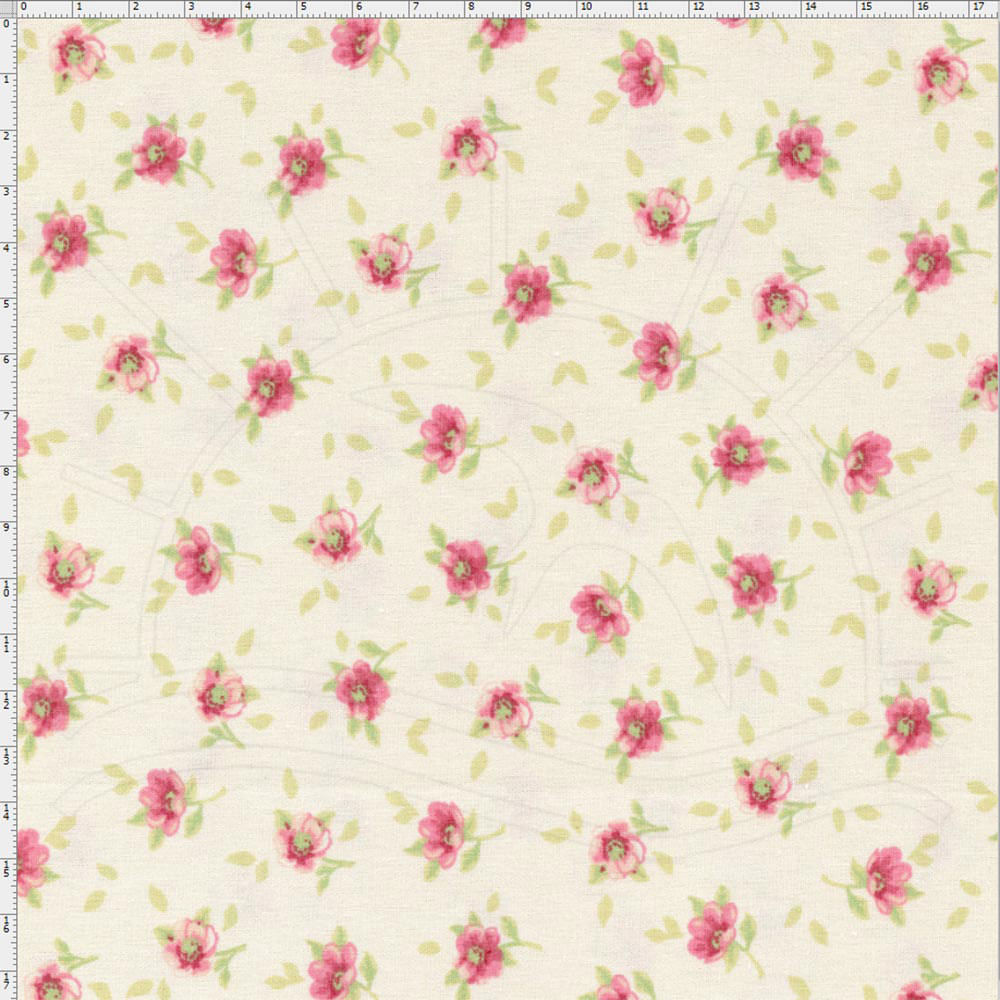 Kit de Tecido Jardim das Flores (30x70) 6 Estampas - Tricochetando