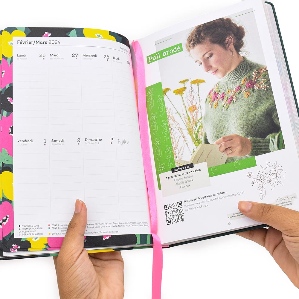 Mon Agenda Créatif 2024 (Minha Agenda Criativa) - Tricochetando